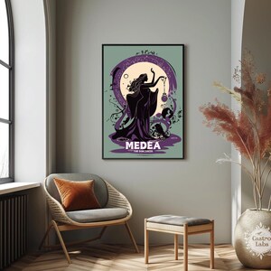 Medea Sorceress Poster, Priestess Medea, Fineart, Greek Mythology ...