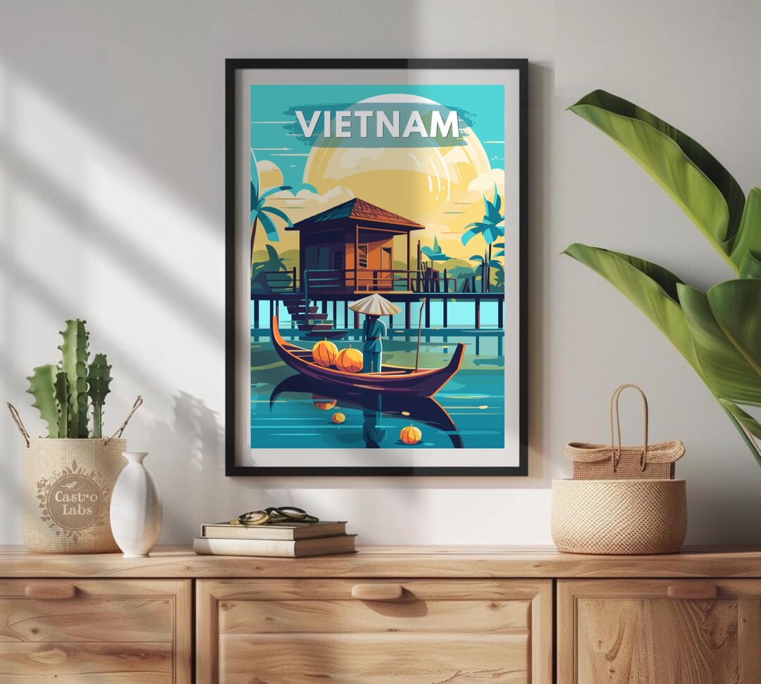 Vietnam Poster, Vietnam Print, Vietnam Artwork, Home Décor, Vietnam ...