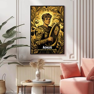 Aengus God Art Print: Celtic Mythology Poster - Etsy