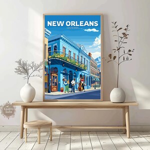 New Orleans Poster, New Orleans Print, New Orleans Artwork, Home Décor ...