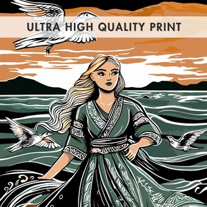 Cliodhna Goddess Art Print: Celtic Mythology Poster - Etsy