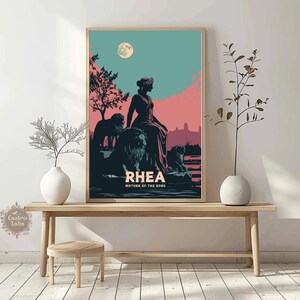 Rhea Goddess Poster, Mother of the Gods, Fineart, Greek Mythology, Rhea ...