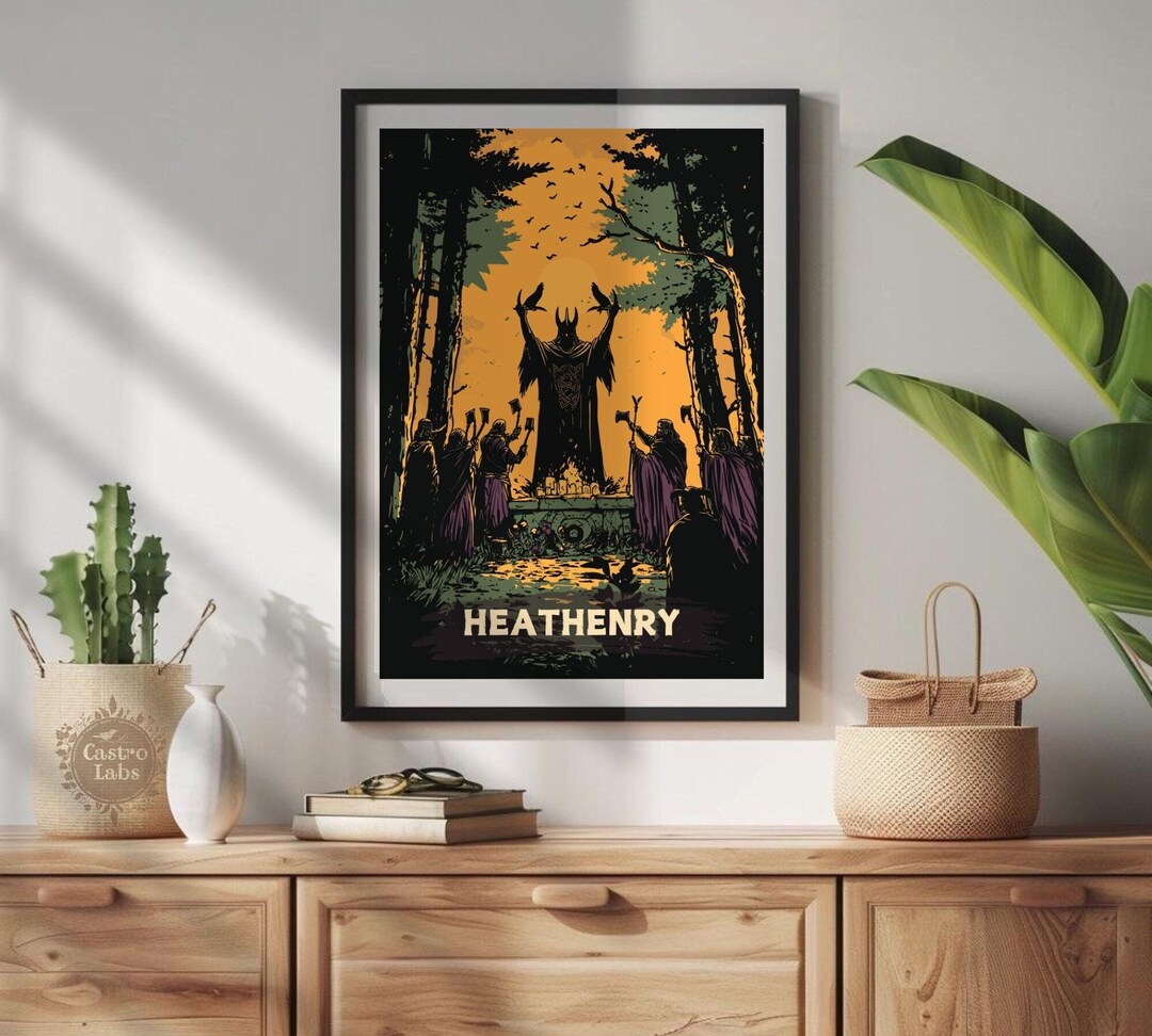 Norse Pagan Rituals Poster: Heathenry Fine Art Print - Etsy