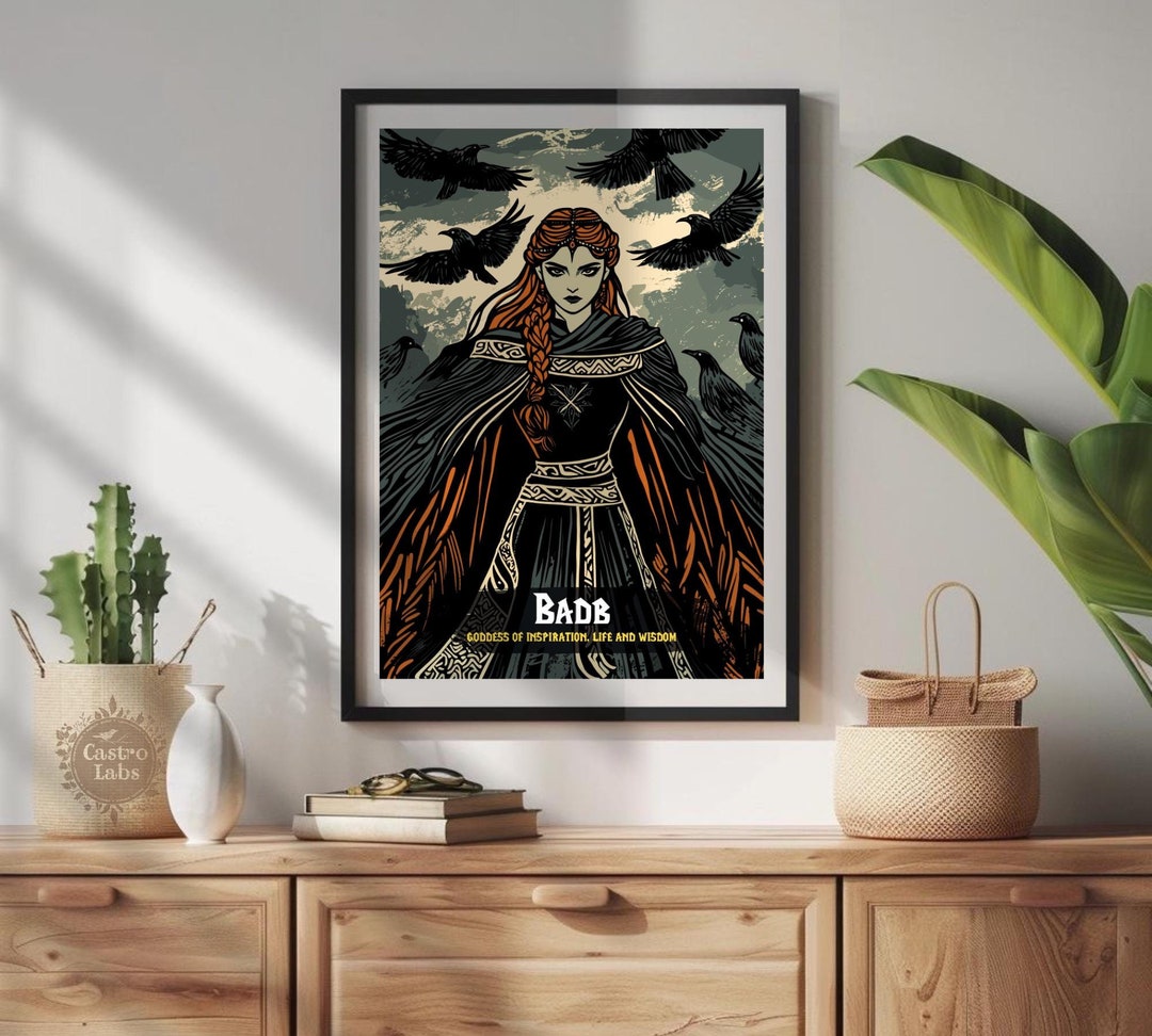 Badb Goddess Art, Badb Poster, Badb Celtic Mythology, Goddess of ...