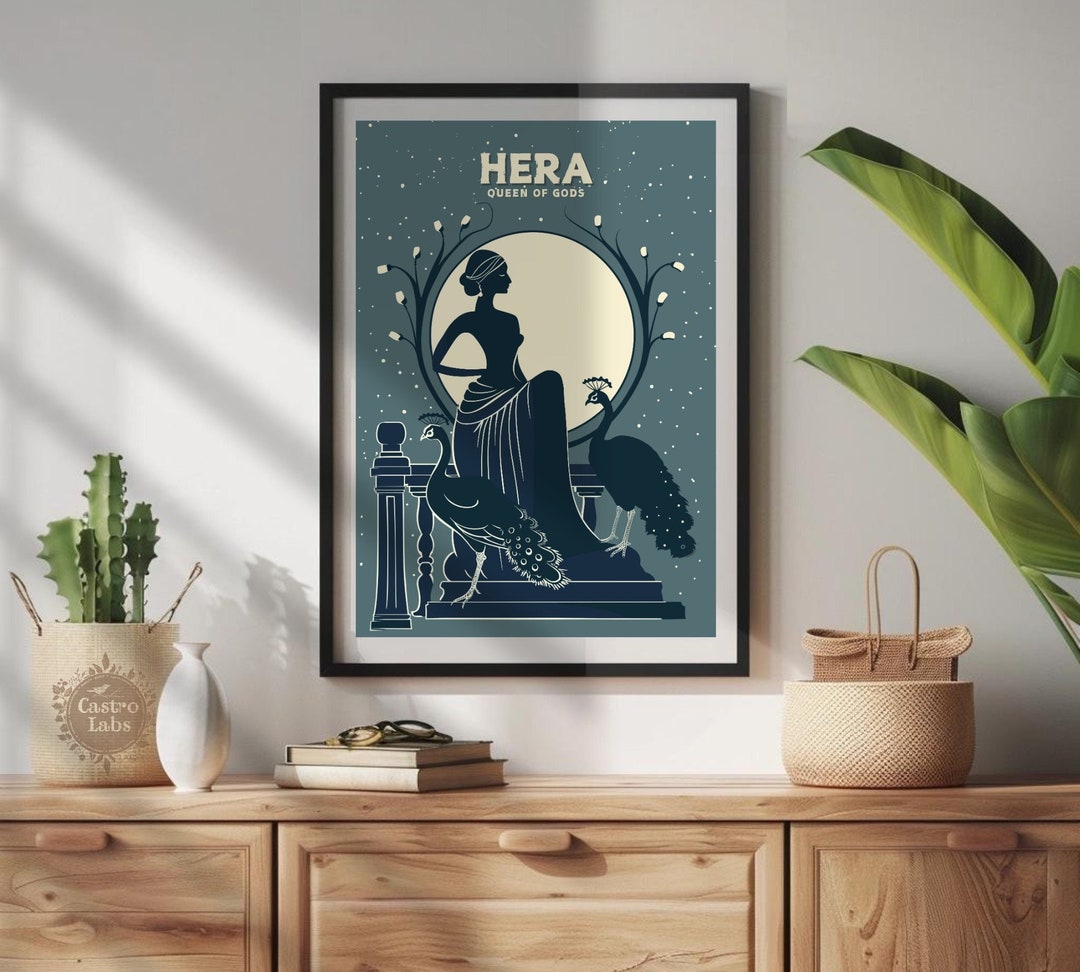 Hera Goddess Art, Hera Poster, Hera Greek Mythology, Queen of Gods ...