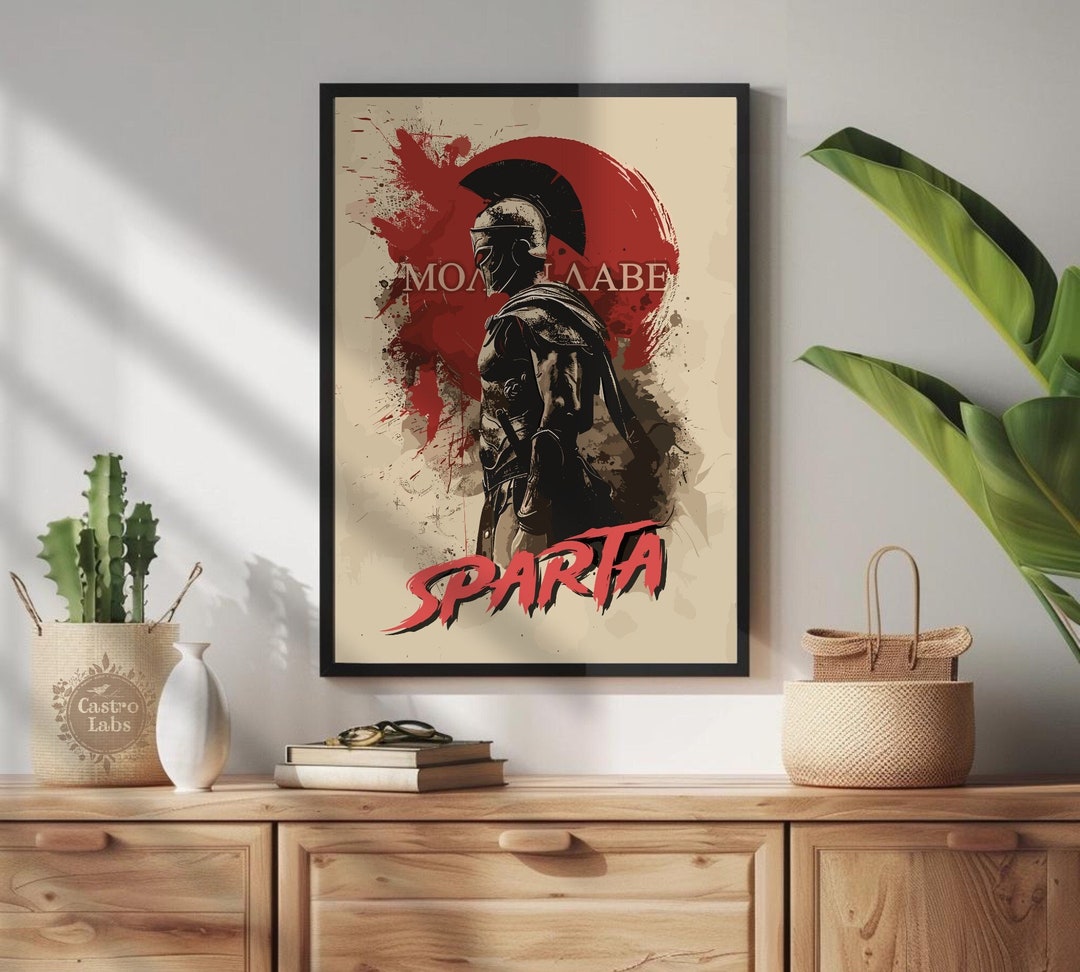 Spartan Warrior - Ancient Spartans Warrior Poster: Spartans Art ...