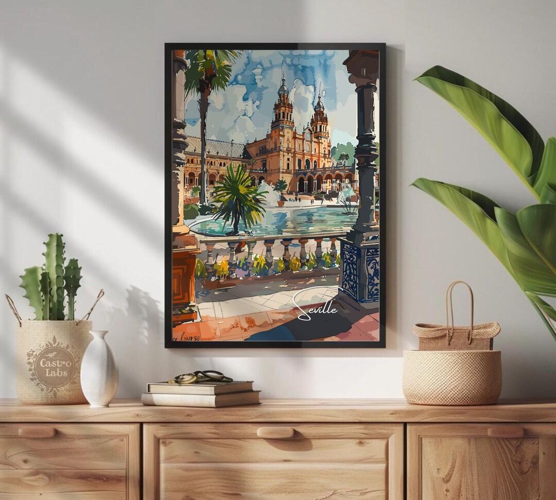 Seville Poster, Seville Spain Photo Print, Seville Artwork, Home Décor ...