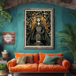 Ériu Goddess Art Print: Celtic Mythology Poster - Etsy