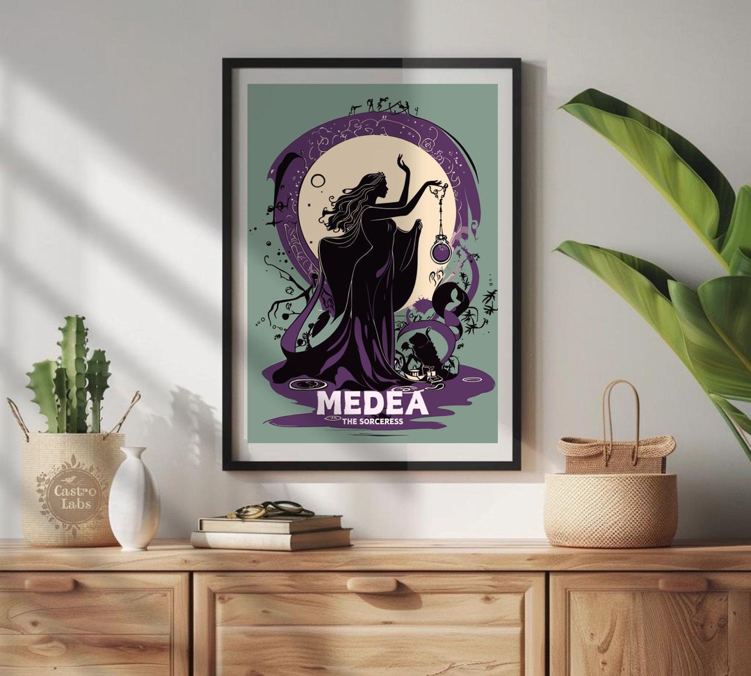 Medea Sorceress Poster, Priestess Medea, Fineart, Greek Mythology ...