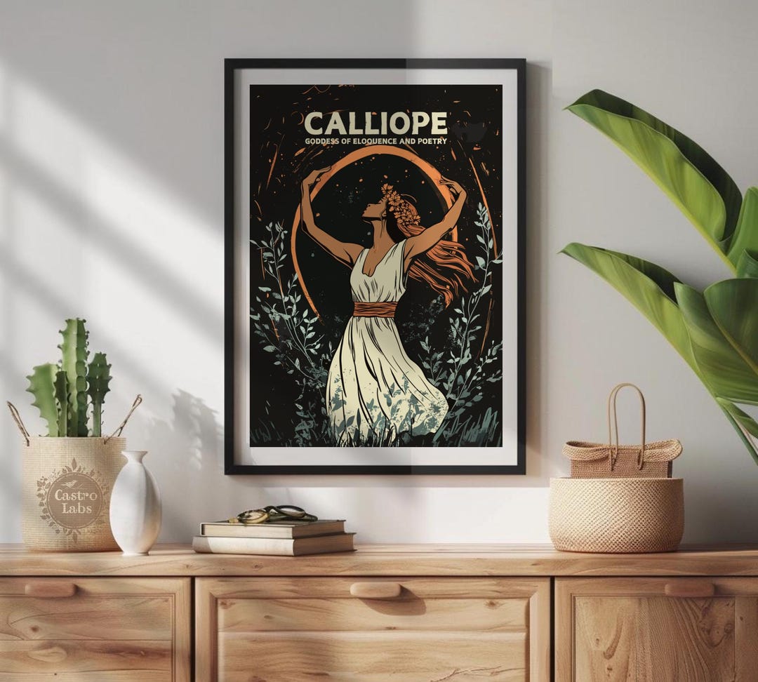 Calliope Poster: Greek Goddess of Music, Song, and Dance - Etsy