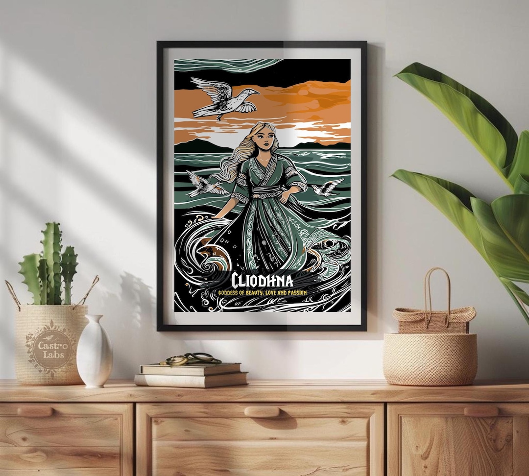 Cliodhna Goddess Art Print: Celtic Mythology Poster - Etsy