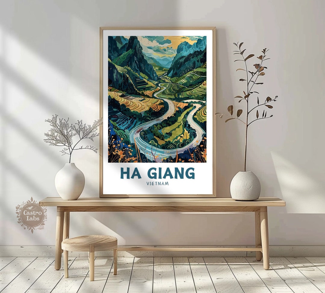 Ha Giang Travel Poster: Enchanting Beauty of Vietnam Poster - Print ...