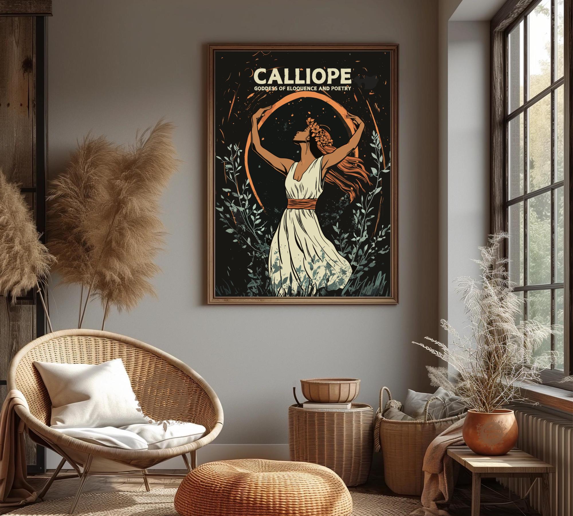 Calliope Poster: Greek Goddess of Music, Song, and Dance - Etsy