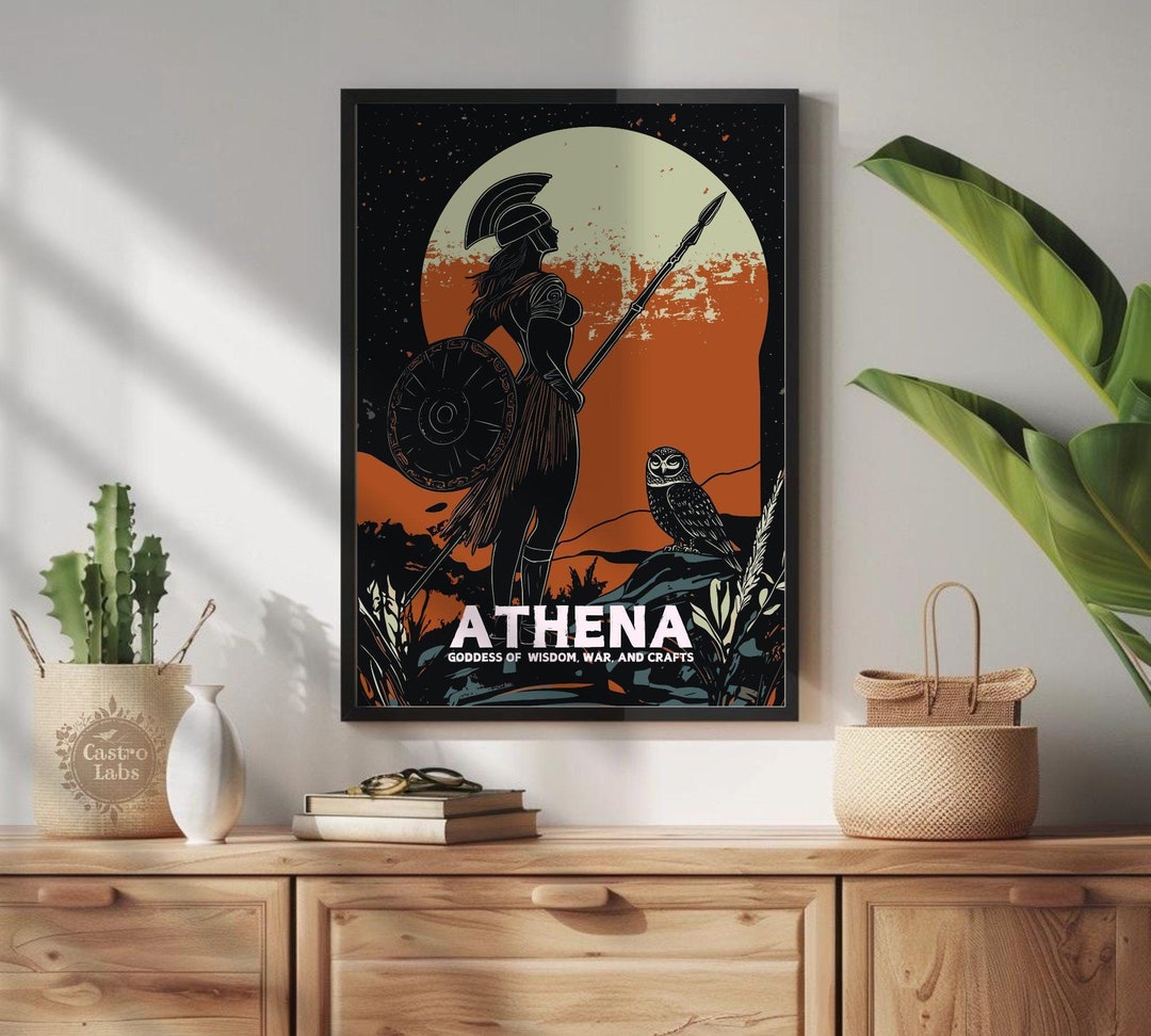 Athena Goddess, Athena Goddess Fineart, Greek Mythology Athena Print ...