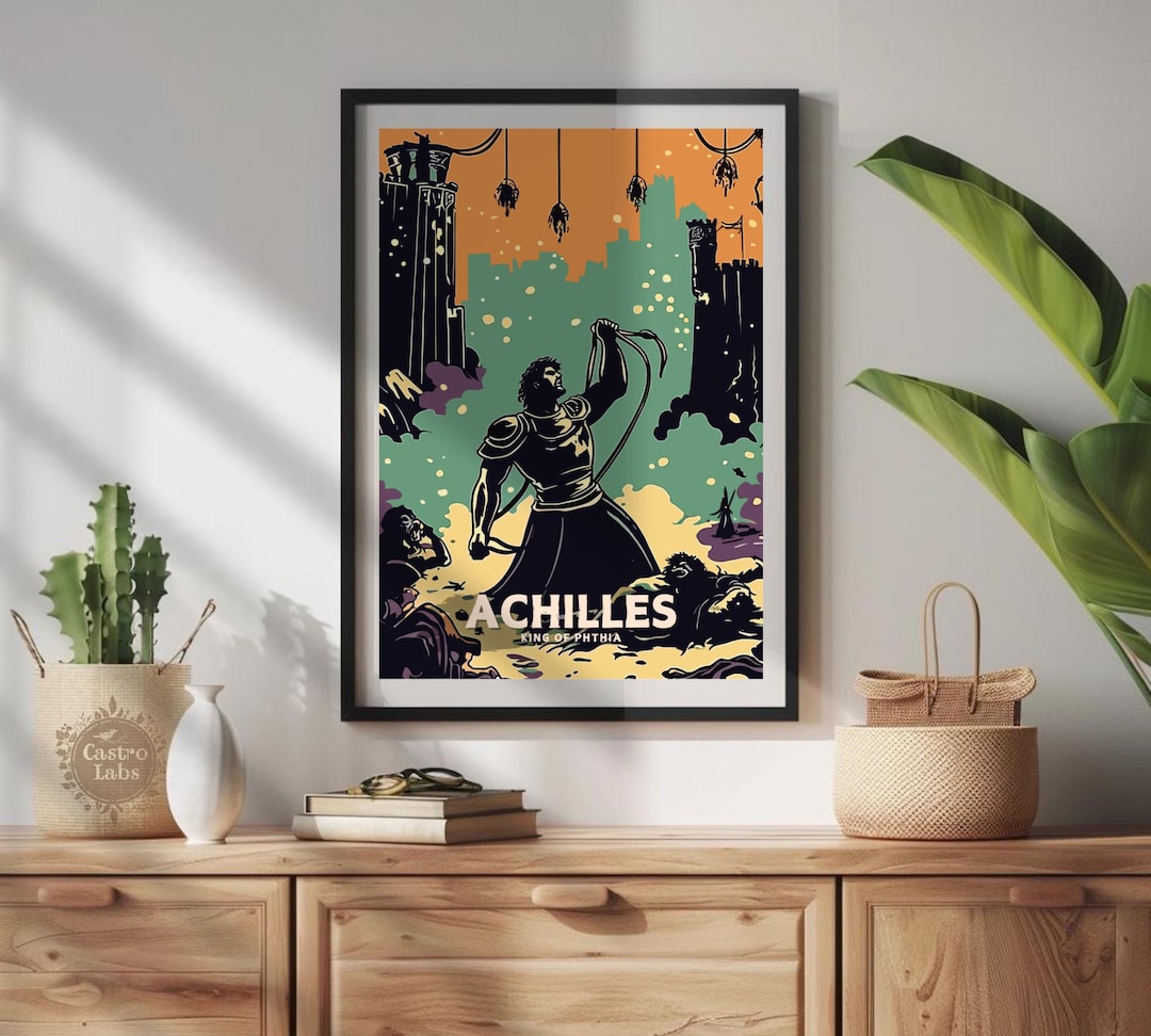 Achilles Poster, Greek Hero Achilles, Achilles Hero of the Trojan War ...