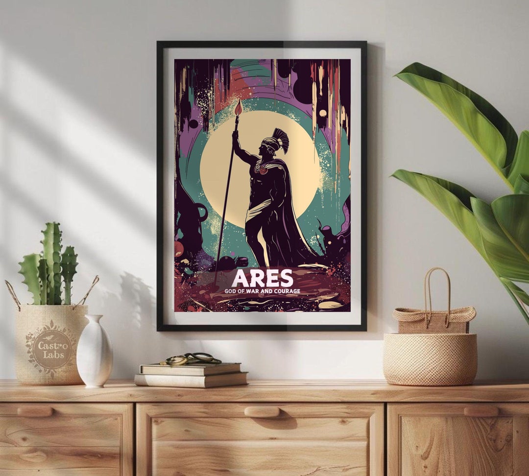 Ares God Poster, Greek God Ares, Ares God of War, Greek Mythology ...