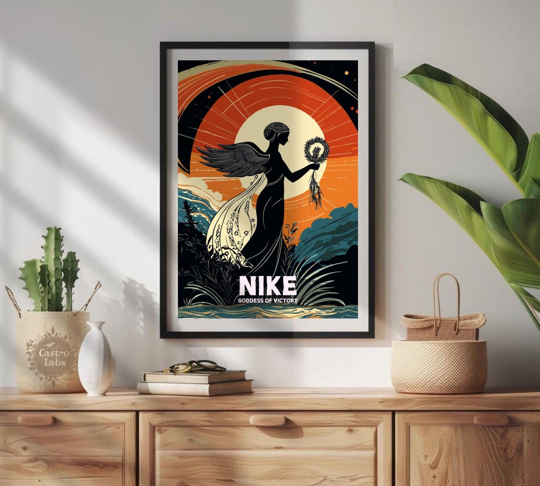 Nike Victory Goddess Poster, Goddess of Victory, Fineart, Greek ...