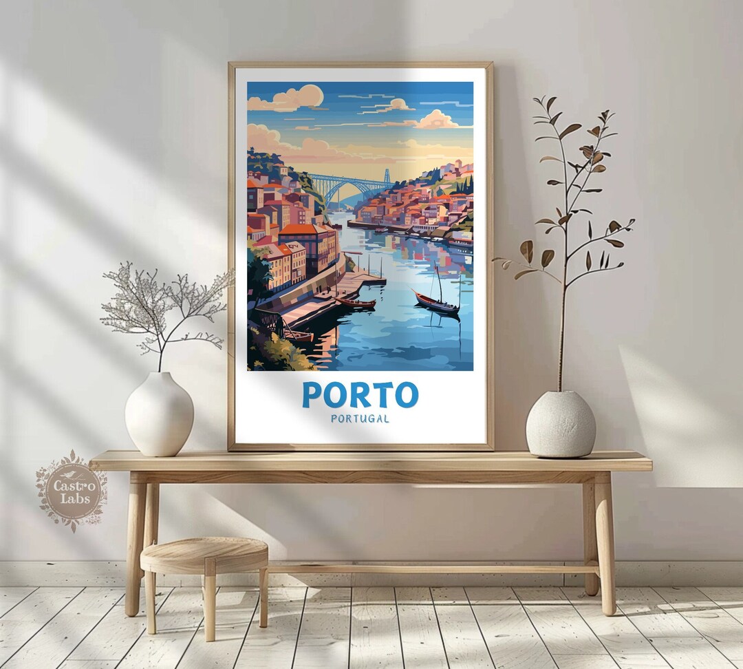 Porto Riviera Poster: Scenic Porto Waterfront Poster Portugal Photo ...