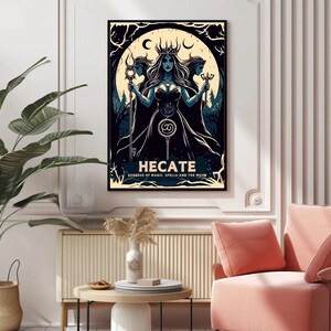 Hecate Goddess Poster: Greek Mythology Art - Etsy