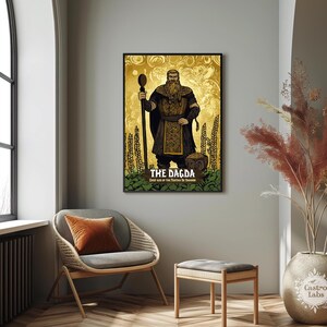The Dagda Art Print: Celtic Mythology Poster, Ancient Celtic Decor - Etsy