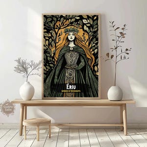 Ériu Goddess Art, Ériu Poster, Ériu Celtic Mythology, Goddess of ...