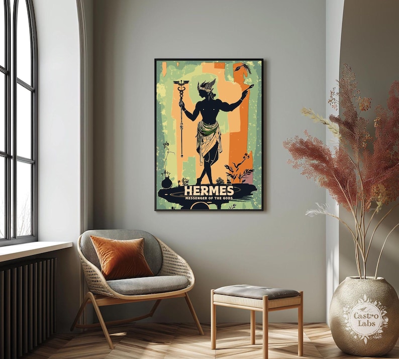 Hermes God Poster, Greek God Hermes, Hermes Messenger of the Gods ...