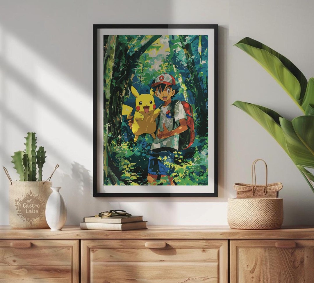 Buy Ash and Pikachu Adventures: Pokémon Anime Poster in Japanese ...