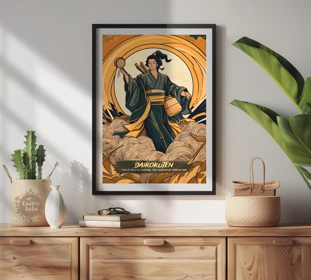 Daikokuten Print: Japanese God of Wealth and Fortune - Etsy