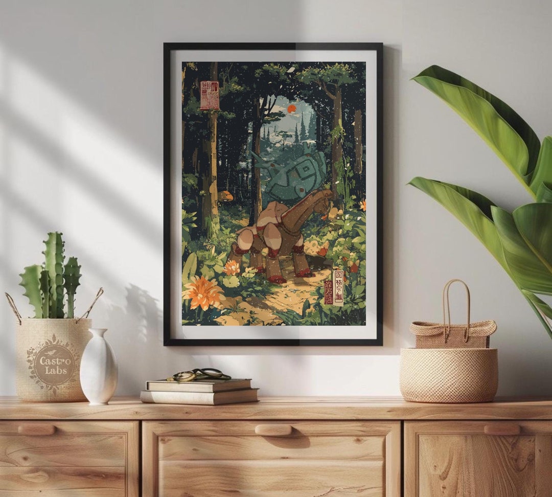 Ting Lu Poster: Japanese Style Legendary Pokemon Inspired Anime Artwork ...