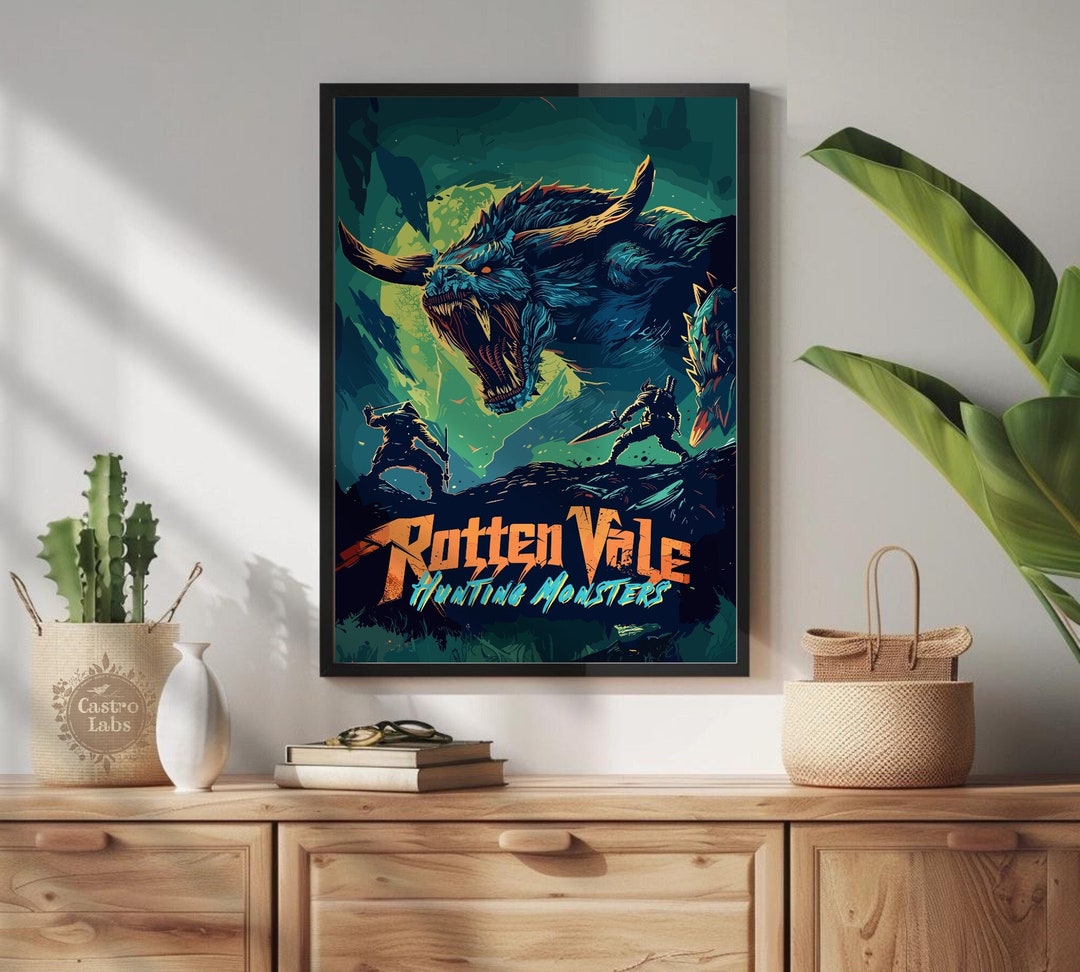 Rotten Vale, Hunting Monsters Poster, Videogame Art, Video Game Poster ...