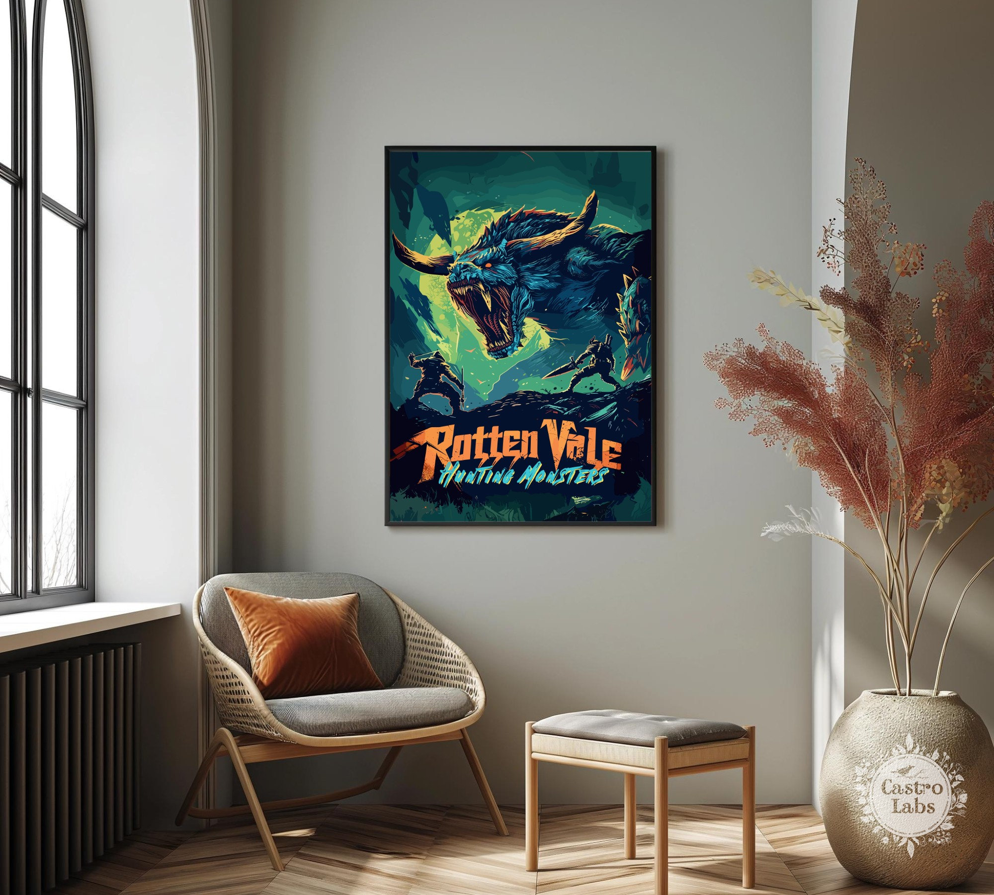 Rotten Vale, Hunting Monsters Poster, Videogame Art, Video Game Poster ...