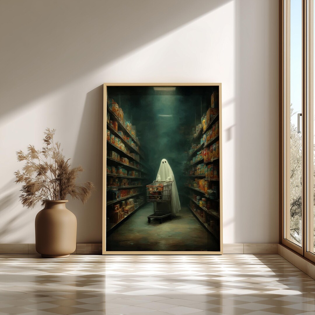 Ghost Grocery Store Print: Surreal Midnight Market Art - Etsy