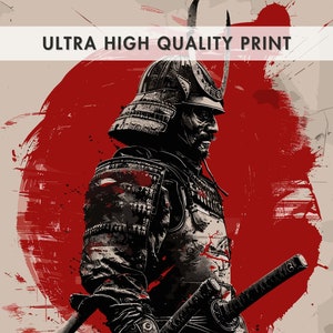Bushido Code Samurai Warrior Poster: Japanese Home Decor Art - Etsy