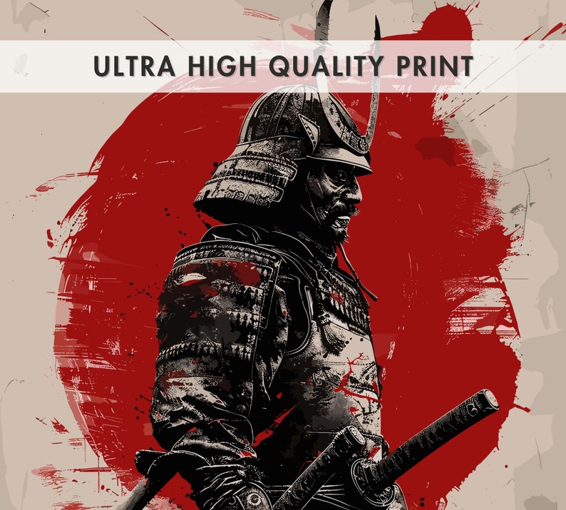 Bushido Code Samurai Warrior Poster: Japanese Home Decor Art - Etsy