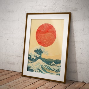 The Great Wave off Kanagawa Poster - Kanagawa Wave, Katsushika Hokusai ...