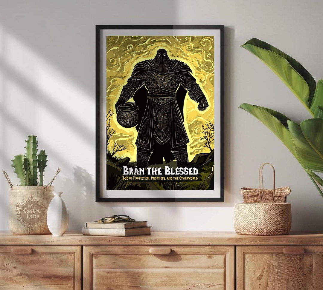 Bran the Blessed God Print - Bran the Blessed Celtic Mythology Poster ...