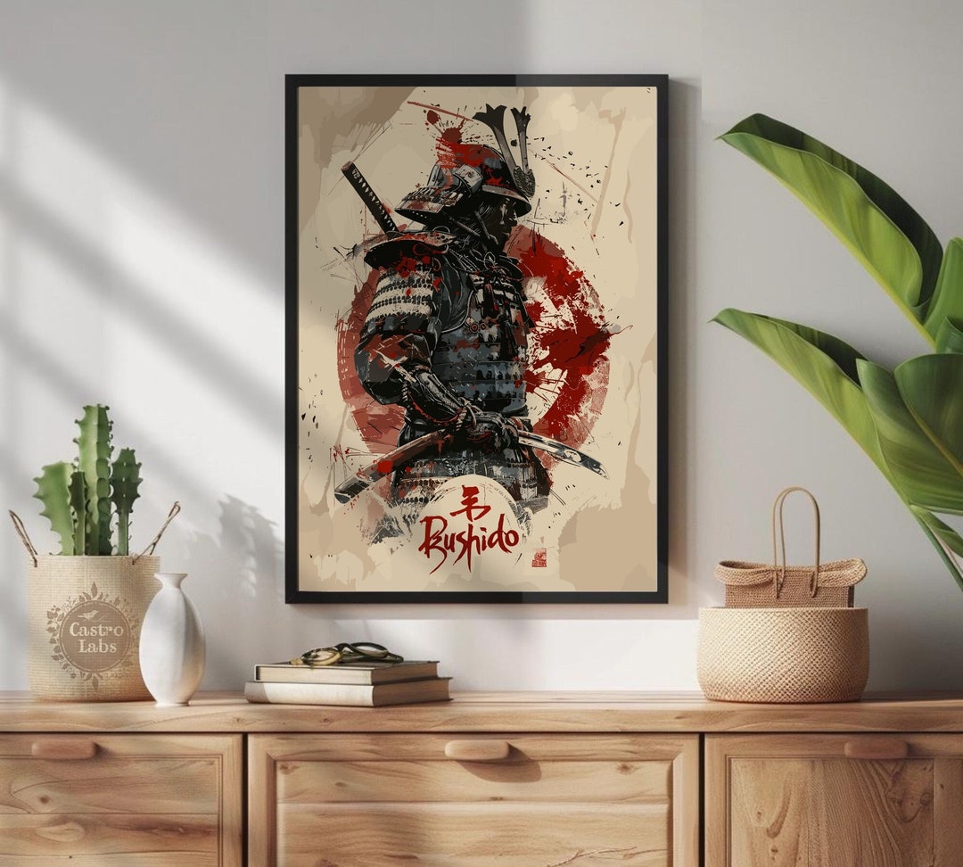 Bushido Code Print: Samurai Warrior Japanese Home Decor - Etsy