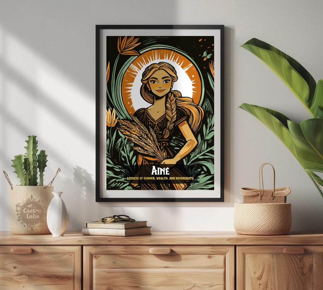 Aine Goddess Art, Aine Poster, Aine Celtic Mythology, Goddess of Summer ...