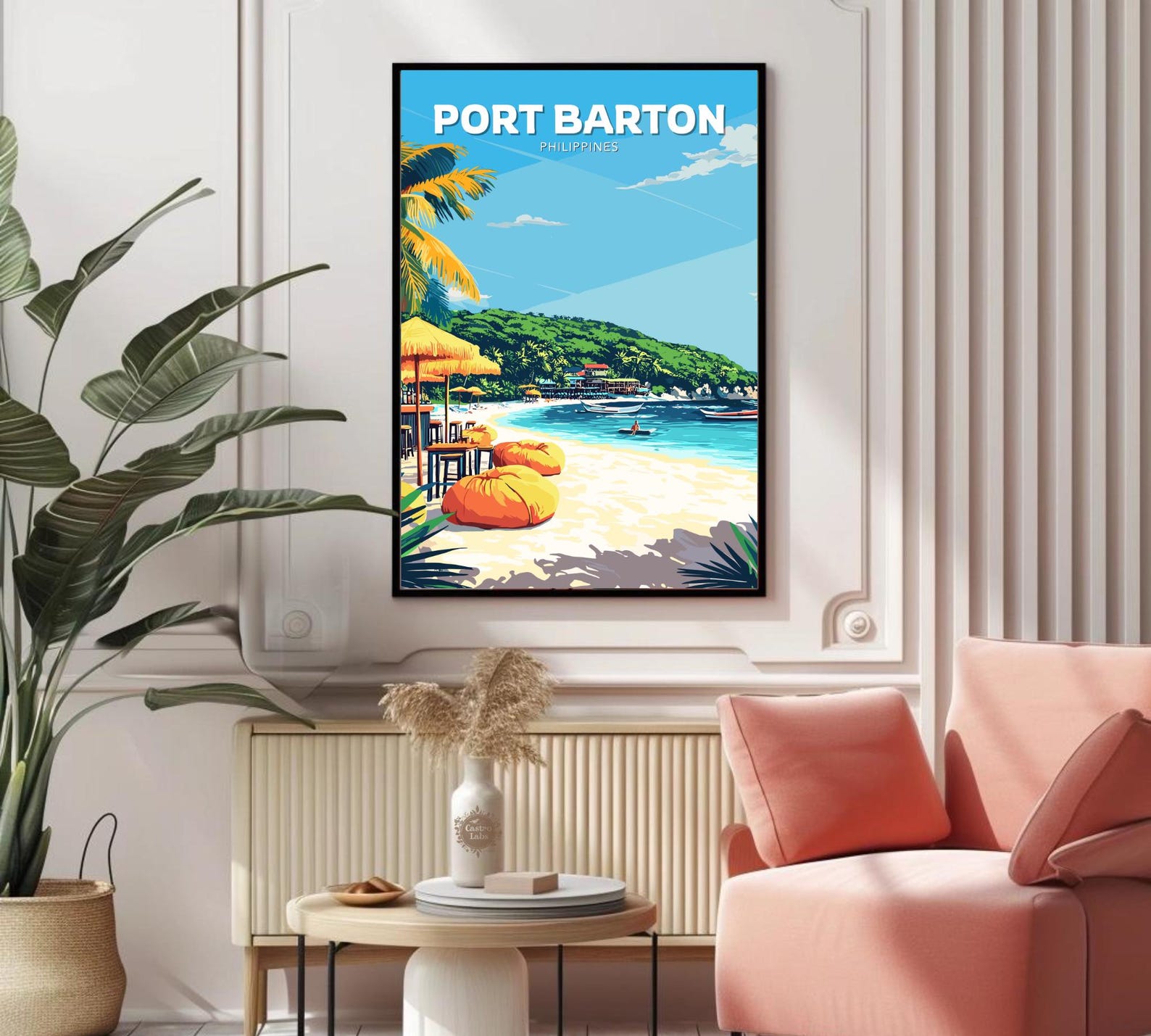 Port Barton Travel Poster: Philippines Palawan Island Art - Etsy