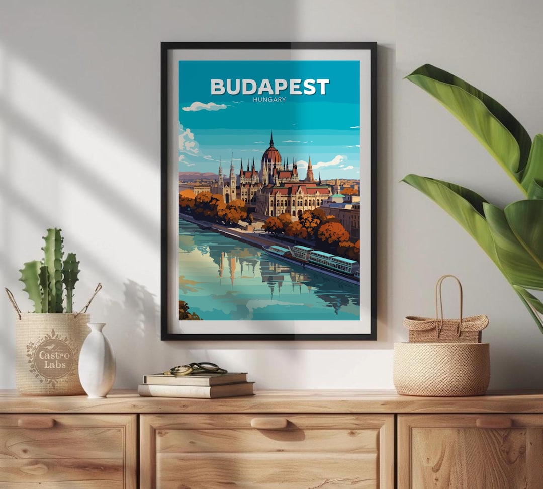 Budapest Travel Poster, Budapest Wall Art, Budapest Print, Budapest ...