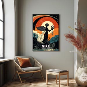 Nike Goddess of Victory Fine Art Print, Greek Mythology Poster - Etsy