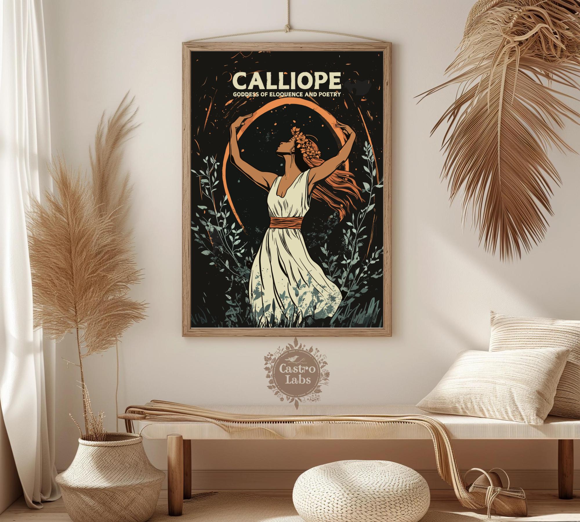 Calliope Poster: Greek Goddess of Music, Song, and Dance - Etsy