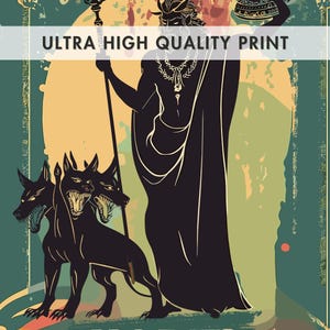 Hades God Poster, Greek God Hades, God of the Underworld, Greek ...