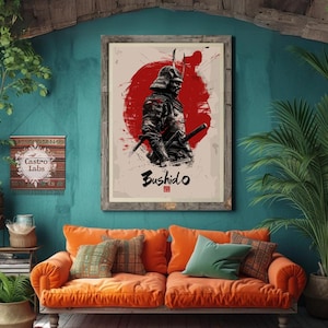 Bushido Code Samurai Warrior Poster: Japanese Home Decor Art - Etsy