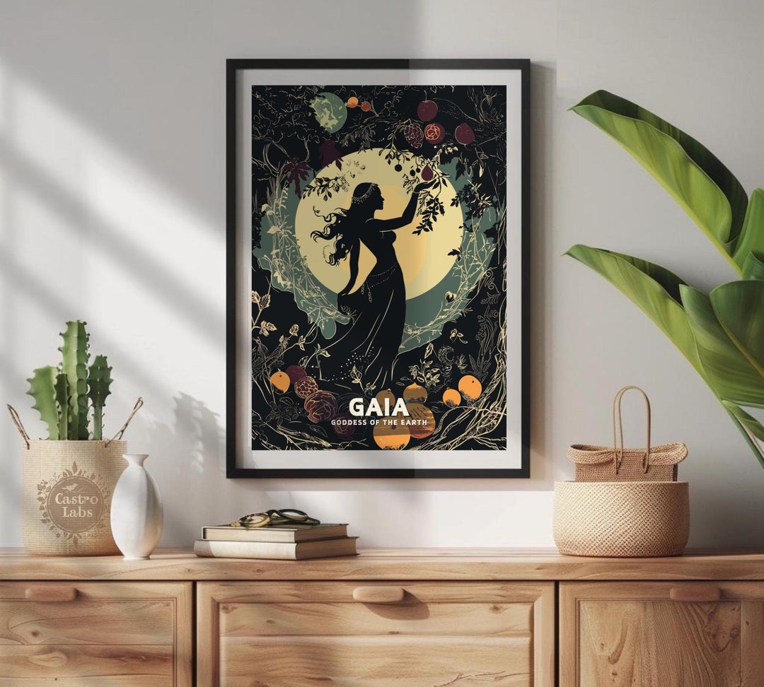 Gaia Goddess Poster, Goddess of the Earth, Fineart, Greek Mythology ...