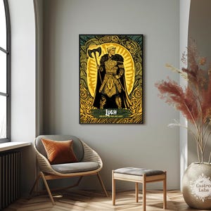 Lugh God Art Print - Lugh Celtic Mythology Poster, God of of the Sun ...