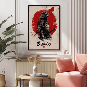 Bushido Code Samurai Warrior Poster: Japanese Home Decor Art - Etsy