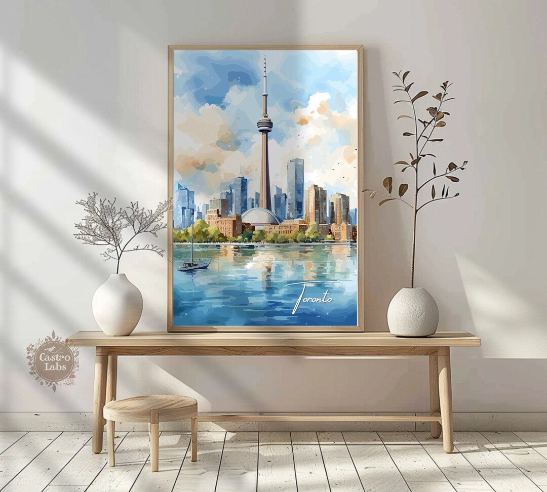 Toronto Skyline Print: Toronto Poster - Toronto Photo Print, Toronto ...