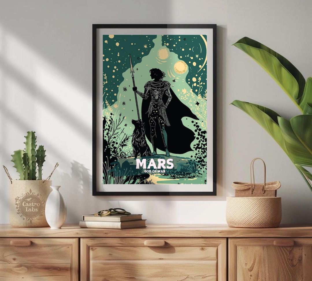 Mars God Painting - Mars Roman Mythology Artwork, God of War, Ancient ...