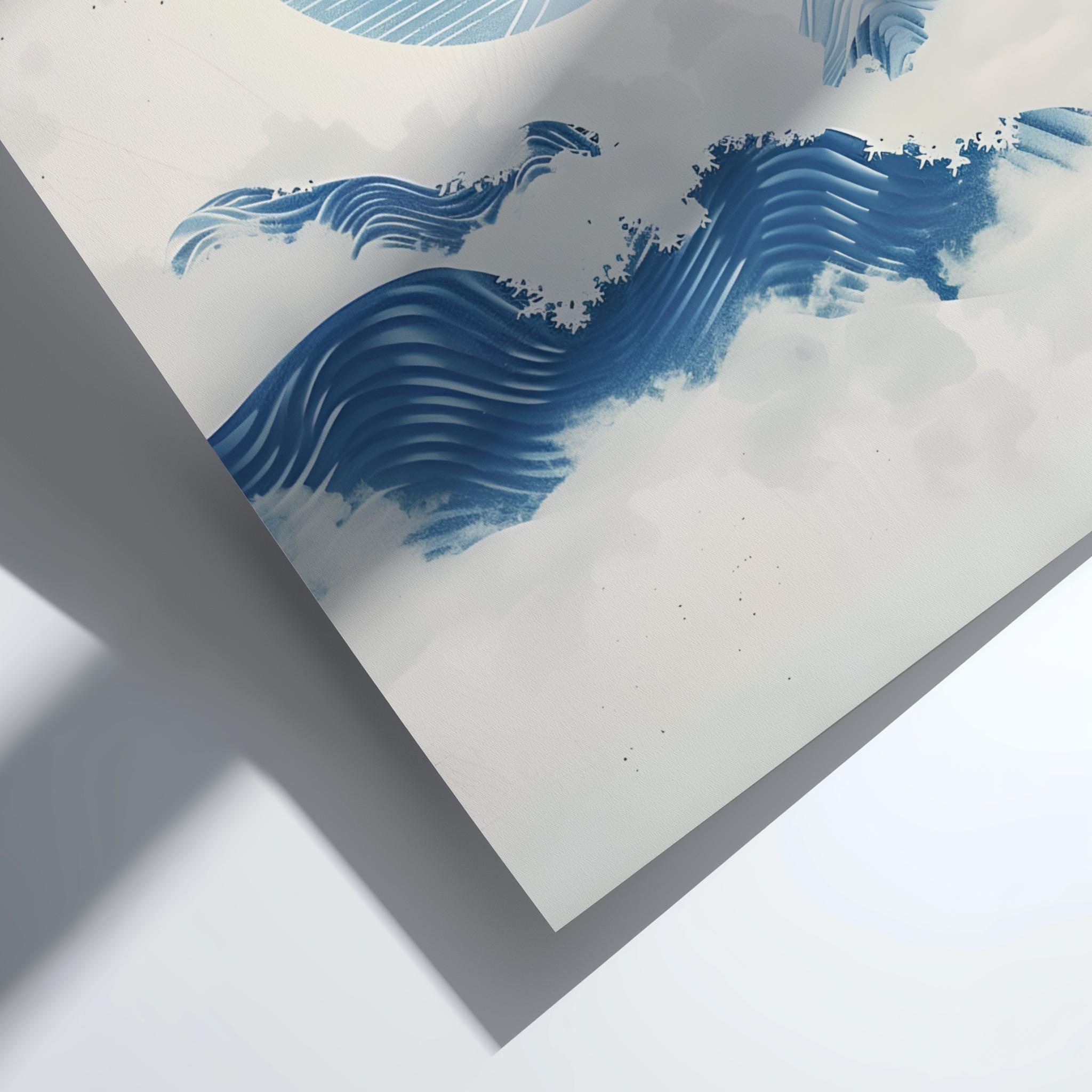 Blue Ocean Wave Woodblock Print: Japanese Art Inspired - Etsy